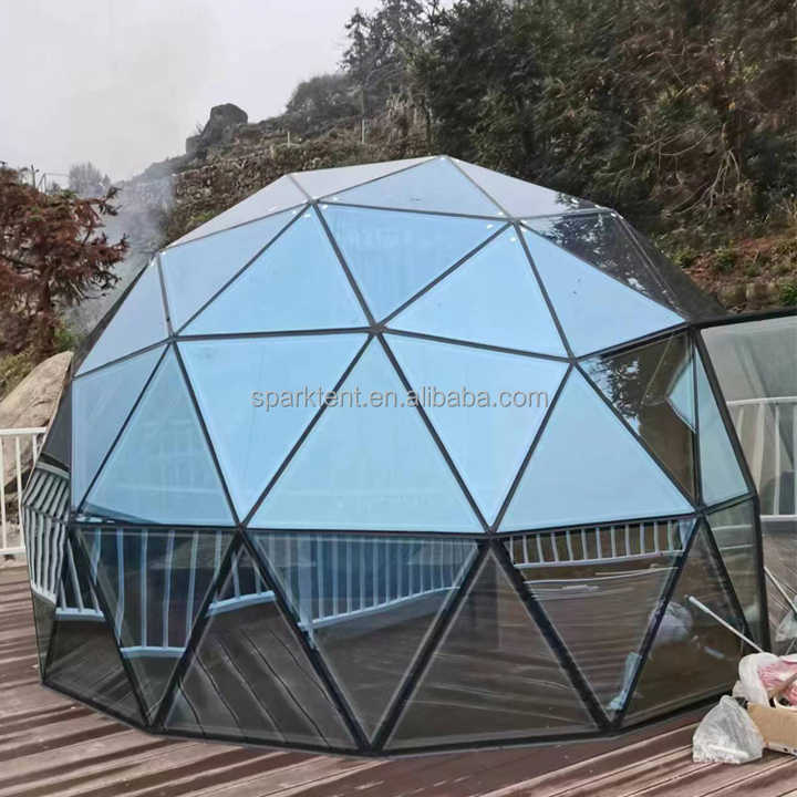 Factory 6m 7m 8m Glass Dome Tent Camping Geo Dome House Glass Geodesic ...