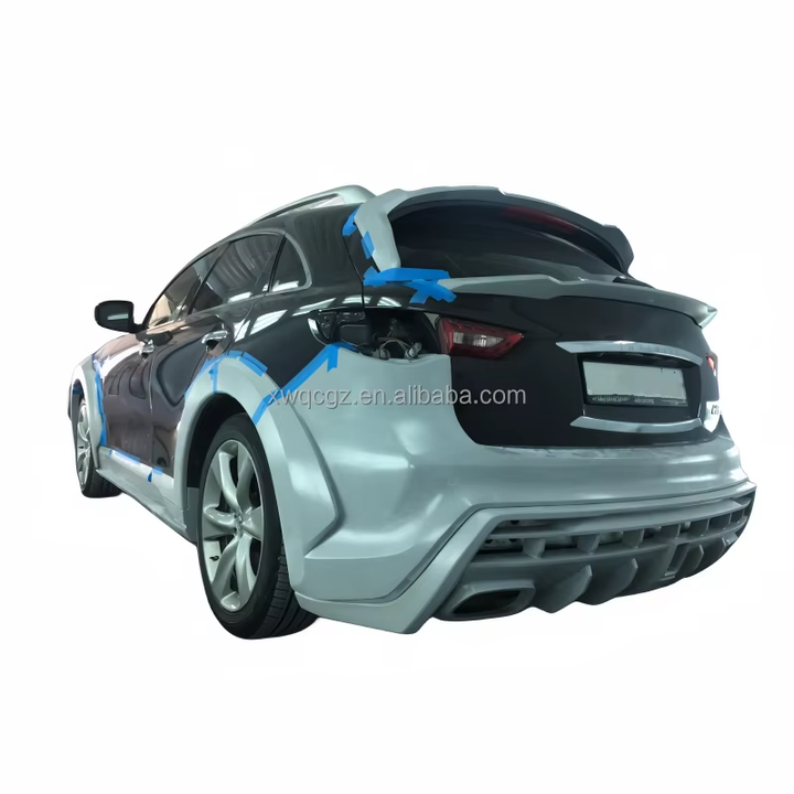 Hot SCL Style Wide Body Kit Front and Rear Bumpers Hood Fenders Side ...