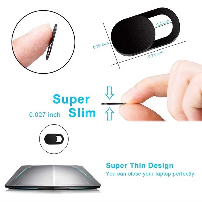 Slim Webcam Cover Laptop Shutter Magnet Slider Plastic Camera Cover ...