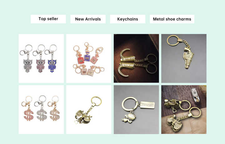 Cute Promotional Keychain custom 3d logo letter Metal keychain Hard ...