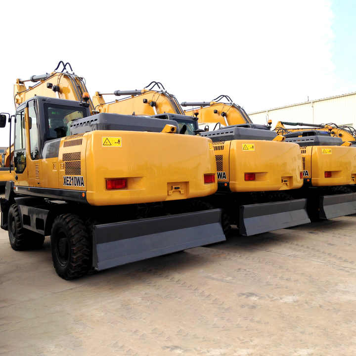 Good Design Chinese 21 Ton Road Construction XE210W Compact Digger Wheel Excavator for Sale ...