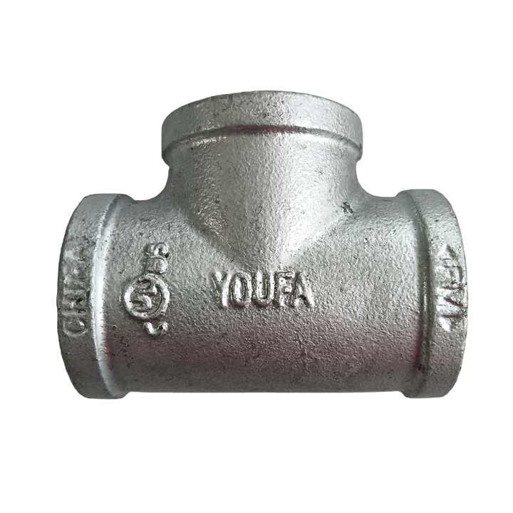 Shanxi Ul/FM High Quality Malleable Cast Iron Pipe Fittings Hot Dipped Galvanized Zinc Plated ...
