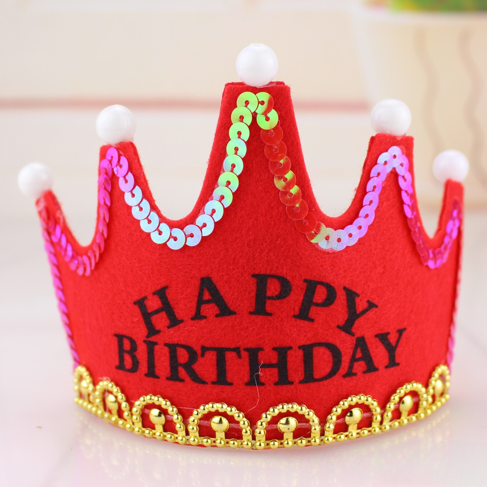 Light up LED Happy Birthday Crown Headband for Kids Adults Party Photo ...