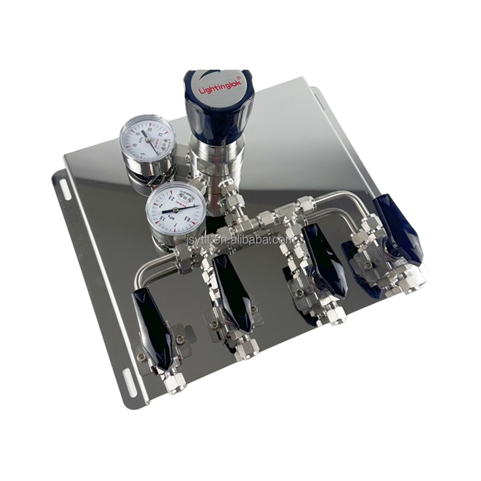 High-quality Pneumatic Natural Gas Manifold Panel Stainless Steel Gas ...