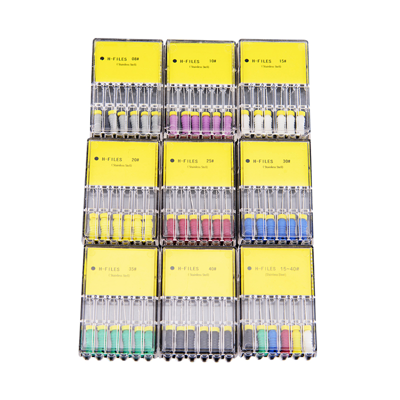 Endodontics Dental Root Canal Files Stainless Steel Hand Use K H R File ...
