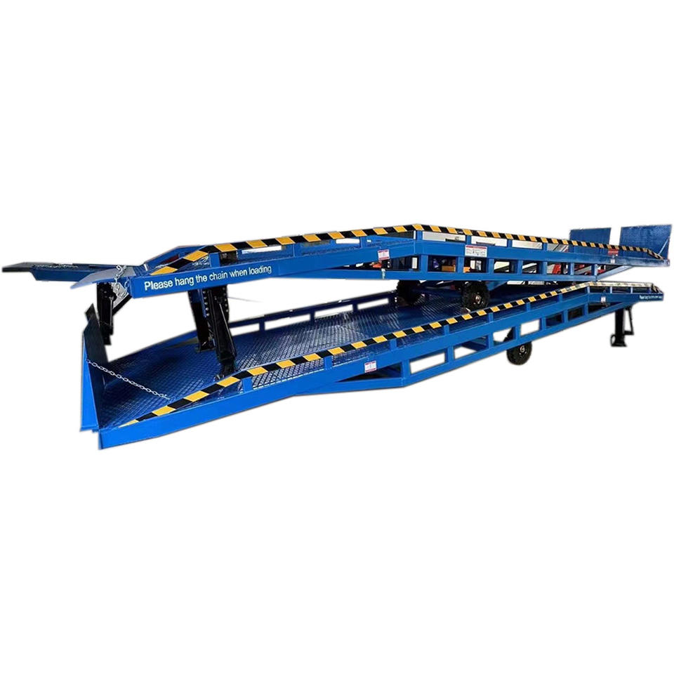 Container Unloading Ramp Crane Forklift Dock Leveller Dock Leveller ...