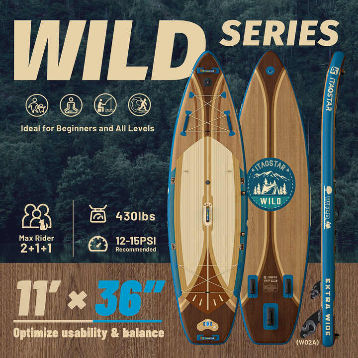 ITAOSTAR W02A Drop Stitch Paddle Board Adults Sup Board Surfboard Water ...