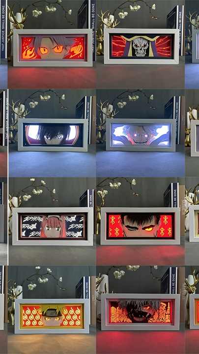 Jujutsu Kaisen Custom USB Recharge 3D Anime Paper Sculpture LED Night ...