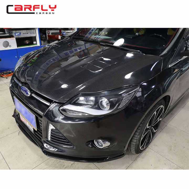 Customize Style Carbon Fiber Hood for 2012-2014 Ford Focus