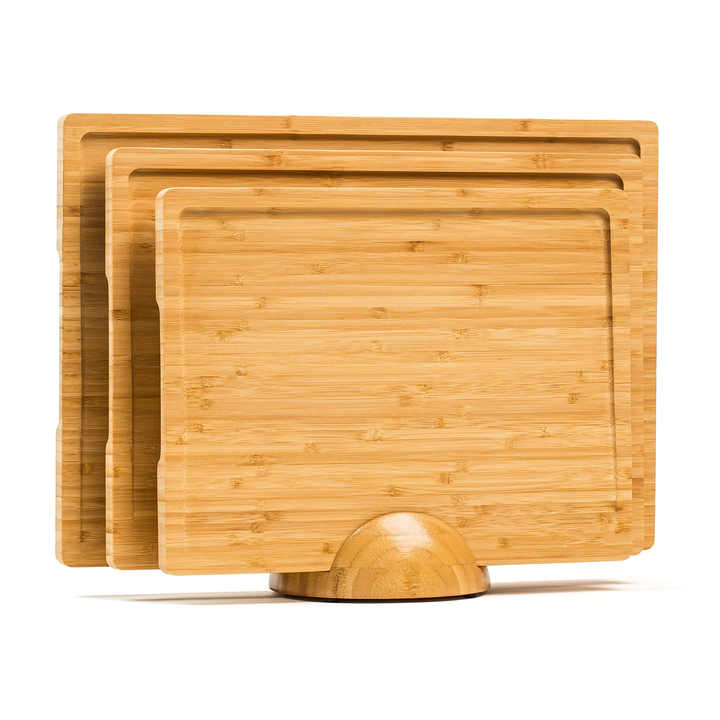 Wholesale 3 Piece Bamboo Cutting Board Set - Eco-friendly