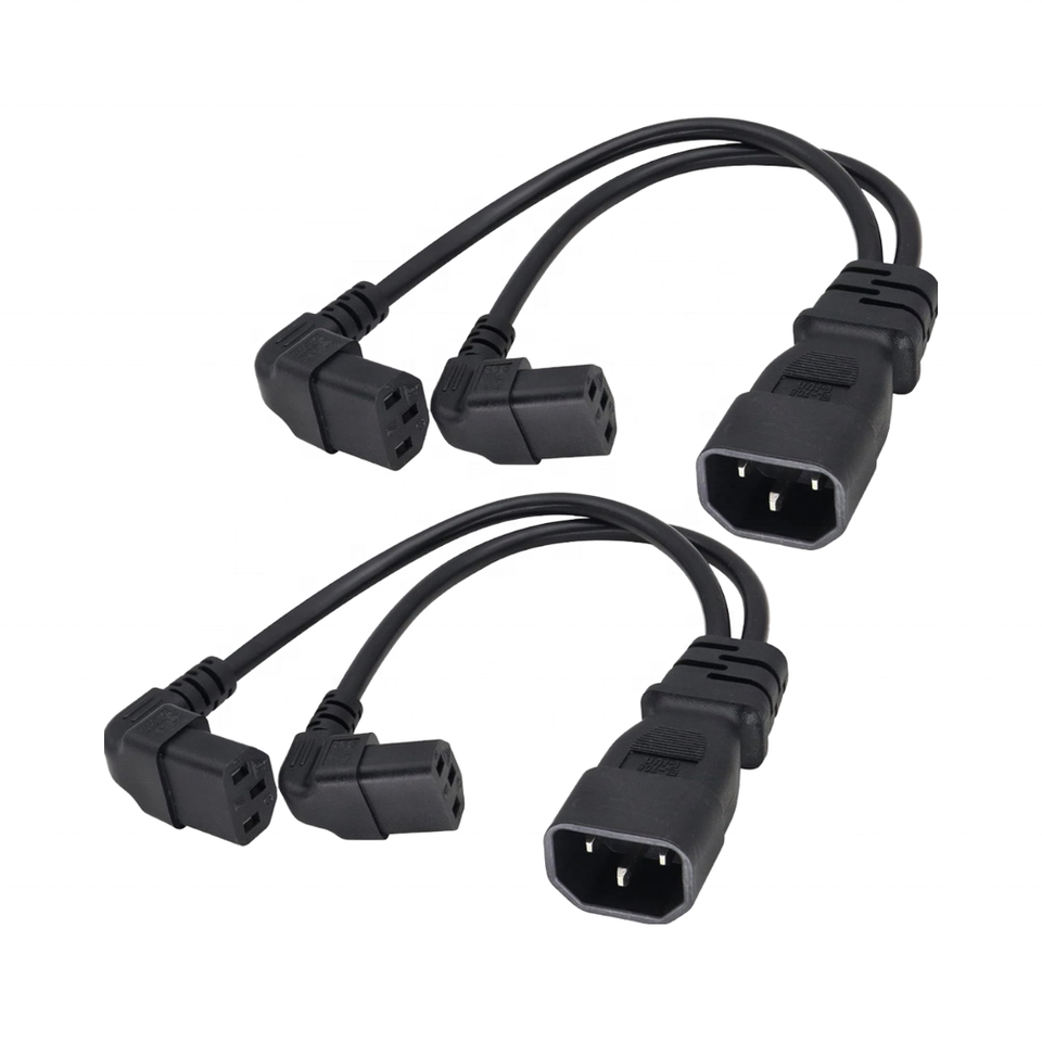 2m Plug Extension Cable 3-in-1 Dual 1.8m/6ft IEC Female Plug Extension ...