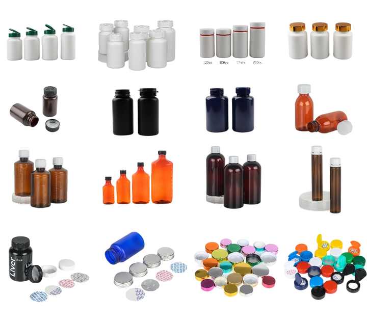 Manufacturer Size and Color PET/HDPE Plastic Vitamin Supplement Bottle Capsule Tablet Pill ...