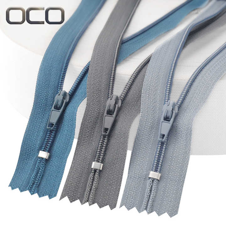 OCO Factory Fast Delivery Nylon Spiral Coil Zipper Stock 3#
