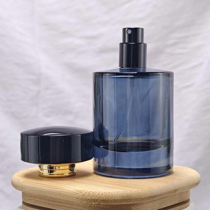 The Manufacturer Wholesales Round Dark - Blue Perfume Bottles, Which ...