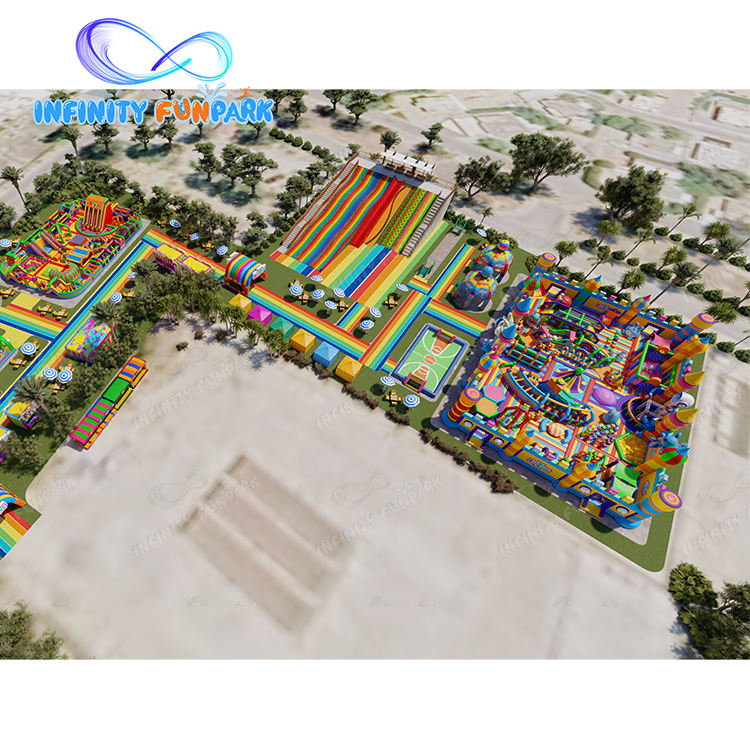 Infinity Commercial Grade Giant Inflatable Trampoline Park Amusement ...
