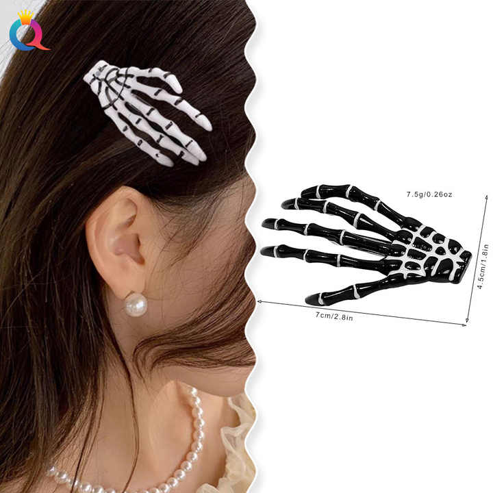 Halloween Ghost Skeleton Hand Shape Hair Clip Plastic Hairgrip| Alibaba.com