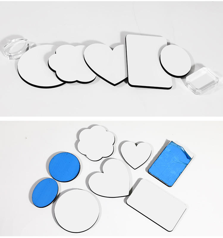 Blank Heat Transfer MDF Fridge Magnets Strong Magnetic Suction Custom ...