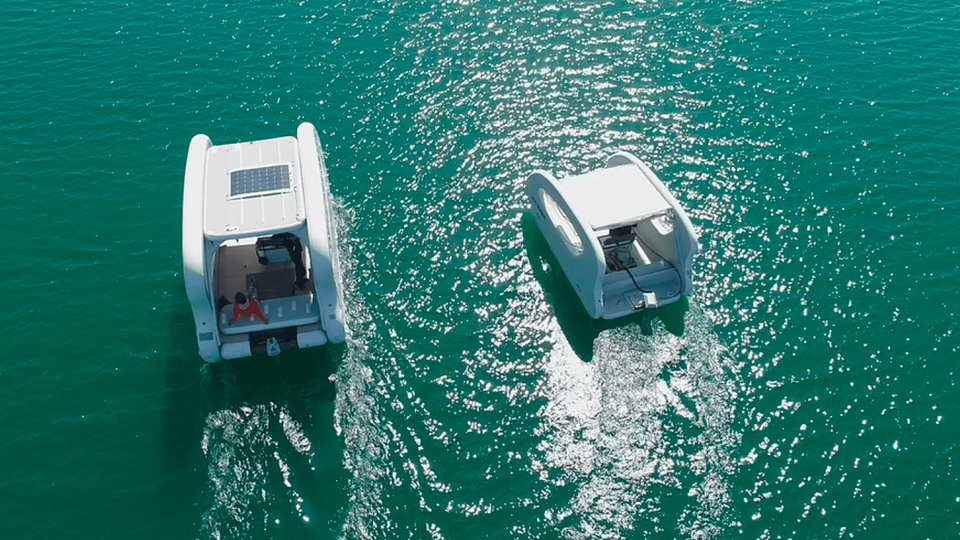 Electric Solar Powered Inflatable Boat - Fun & Durability