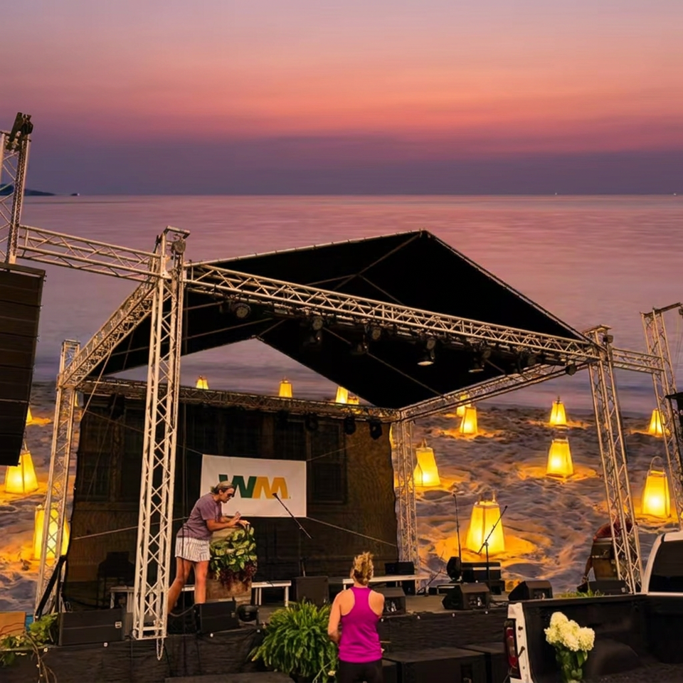 Aluminium Stage Truss Innovate Design CE SGS TUV Certificate Spigot ...