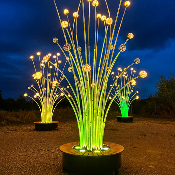 Large Outdoor Firefly Garden Lights - LED Color Luminous Balls