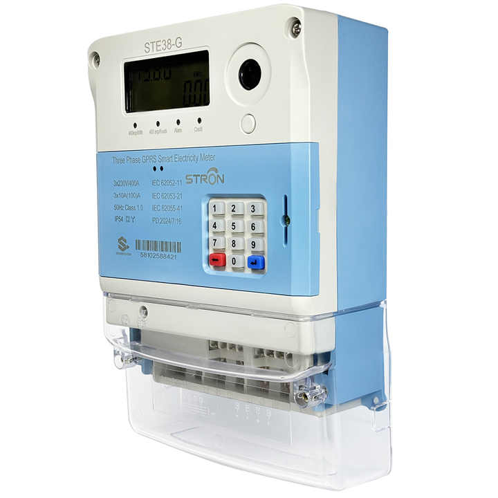 STS Three Phase Four Wire Split Keypad Smart Prepaid GPRS Energy Meter with CIU Class 1 Accuracy ...