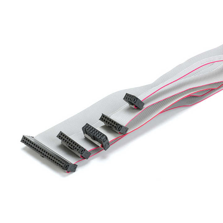 2.54MM pitch JTAG ISP AVR Download Cable Wire FC-6/10/14/16/20/40P PIN ...