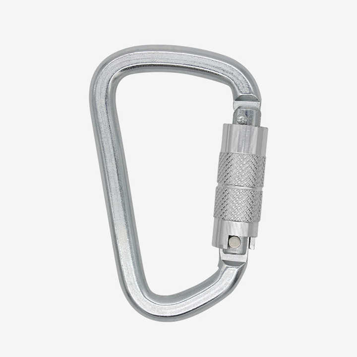 Heavy Duty 30KN Steel Carabiner - Auto Lock Climbing Hook