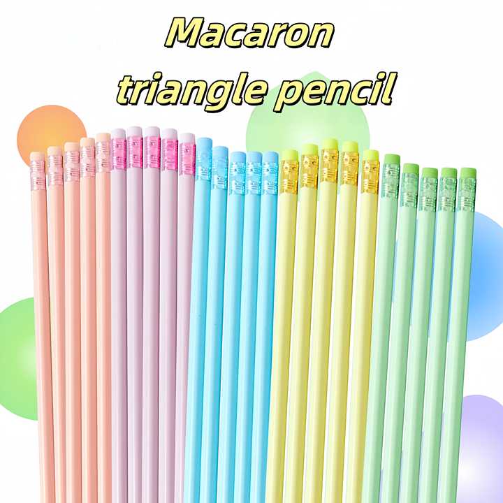 Wholesale Custom Logo Macaroon Color HB Rainbow Standard Pencils with ...