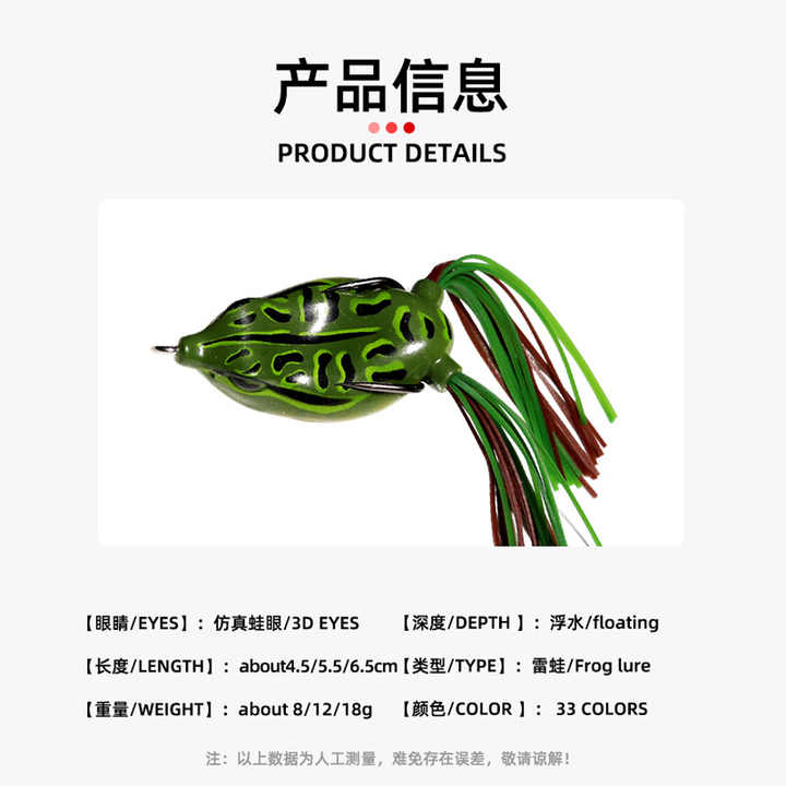 OEM 8g12g18g Realistic 3D Rubber Snakehead Fish Lure Kit Top Water ...