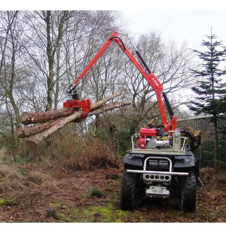 Hydraulic Folding Arm Timber Log Crane - Efficient Wood Handling