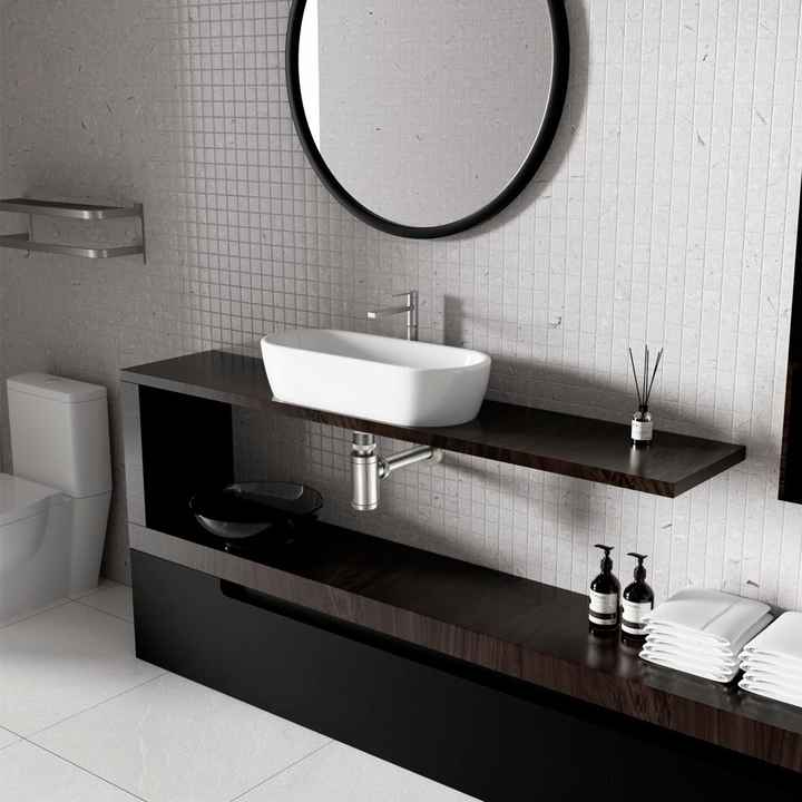 Hot Sale Round P-trap Bathroom Brushed Nickel P-trap Brass Basin Waste ...