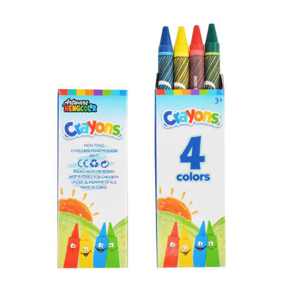 Children Safety Multi-Color 5 Color Crayon Package in Paper Gift Box ...