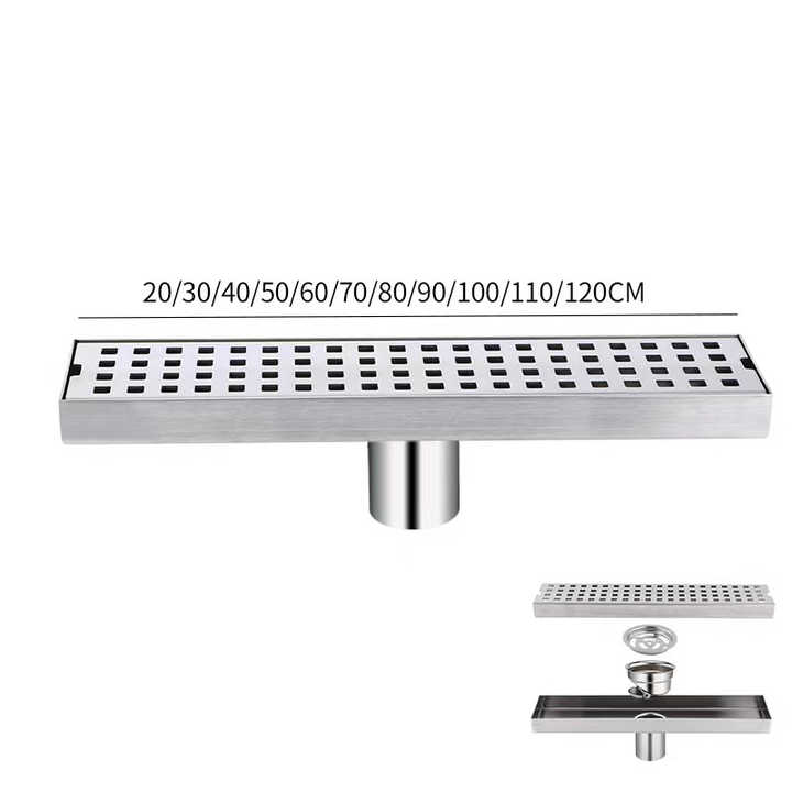 Manufactory Long Channel Drain Bathroom Drainer Conceal Invisible ...