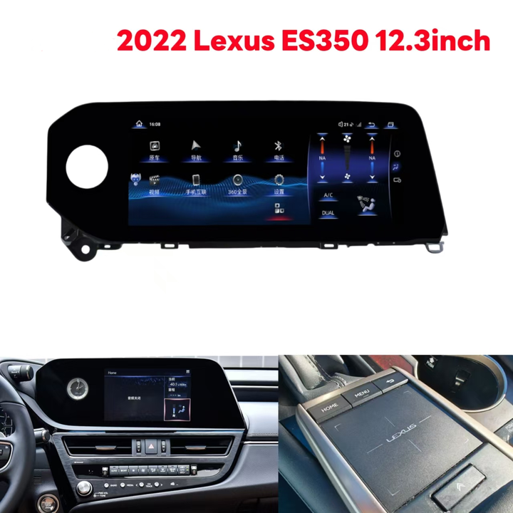 12.3inch Android Head Unit Car Multimedia Stereo With Bt for Lexus ES ...