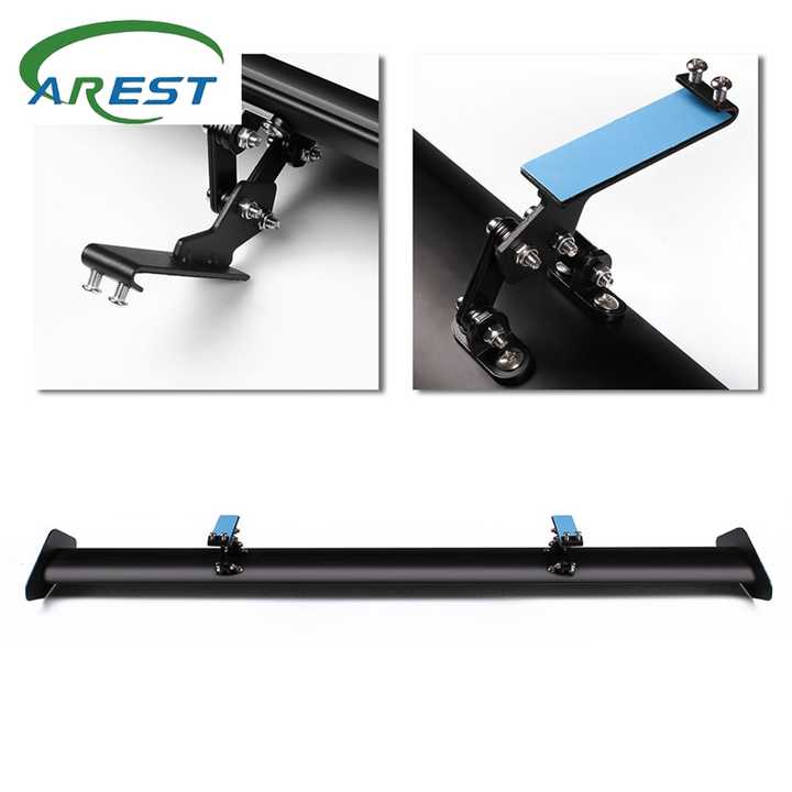 Car car modified non-perforated single-layer aluminum alloy rear wing ...