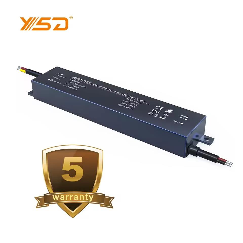 YSD 300W Mini LED Driver Power Supply Slim Aluminum Waterproof IP67 CE ...