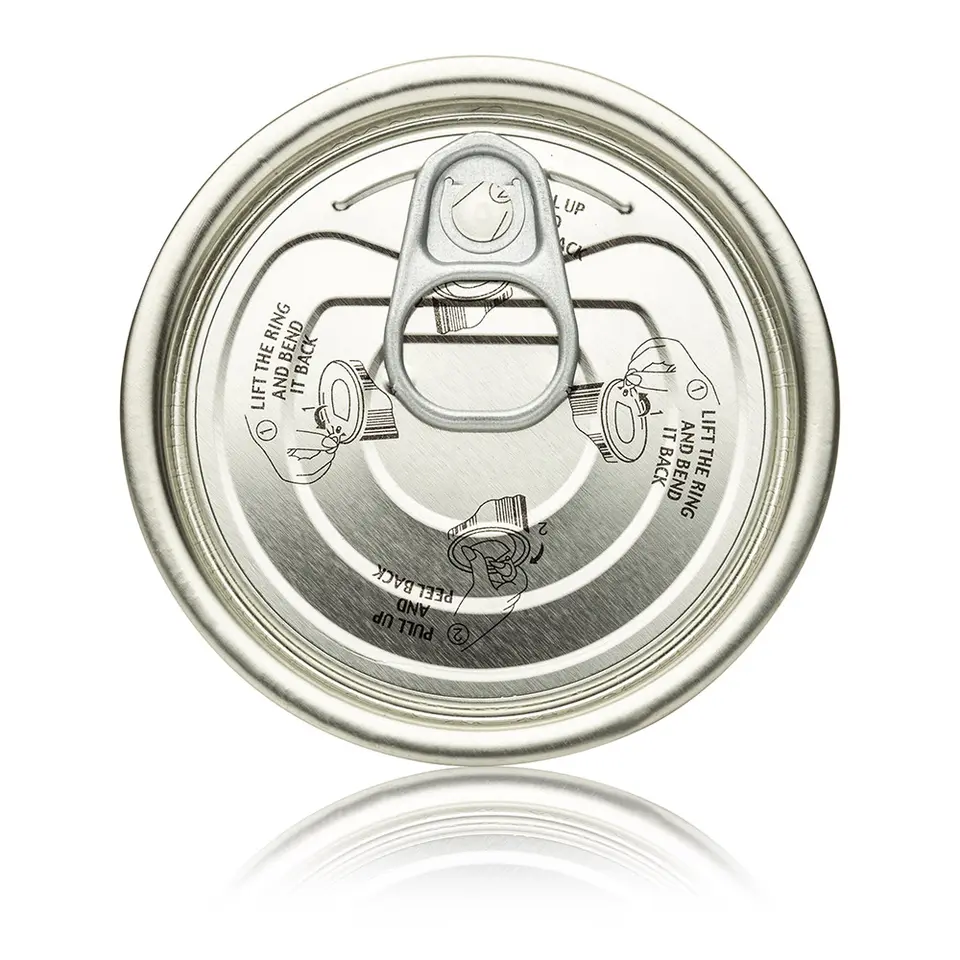 Hot Sale 401# Easy Open End Tinplate Lid Tin Covers for Tomato Sauce ...
