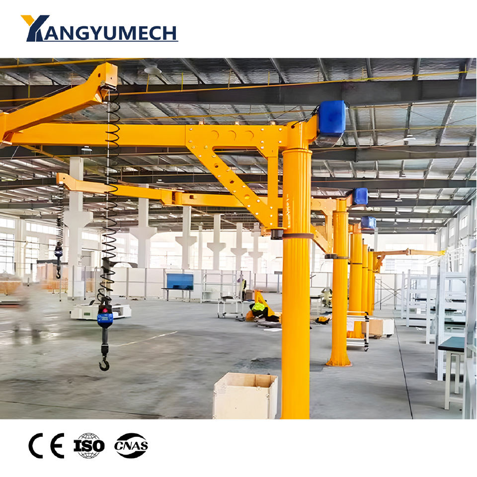 Mobile Base Jib Crane 0.5 Ton - Flexible Workshop Crane