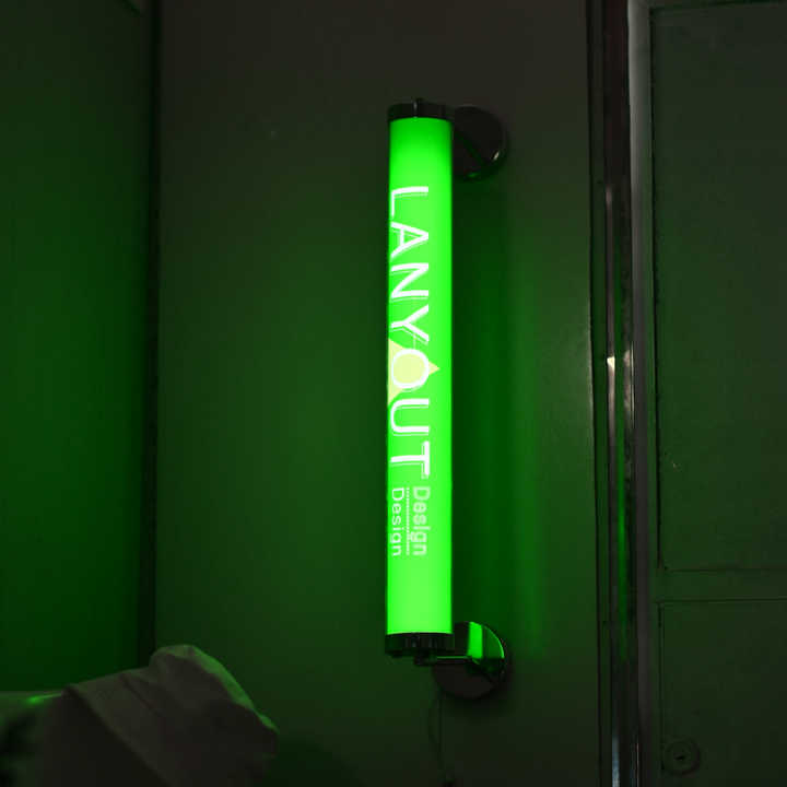 Acrylic round tube light box has built-in high-brightness LED light ...