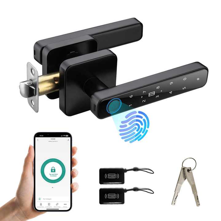 Automatic Deadbolt Ttlock App Card Keypad Smart Door Lock Tuya Hardware ...