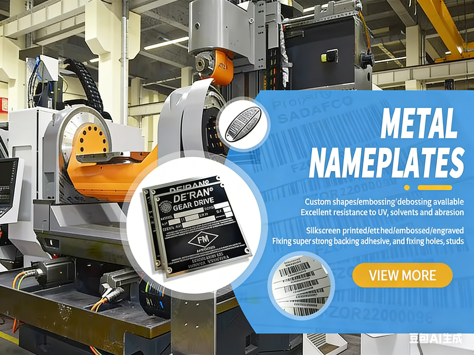 Durable Custom Metal Logo Nameplate, Personalized Engraved Metal Plates ...