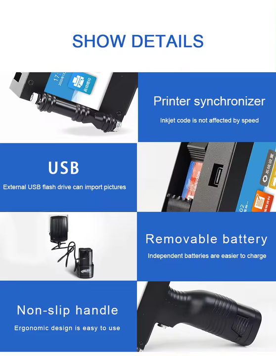 Handheld Inkjet Printer - Impresora Handjet for Date Coding