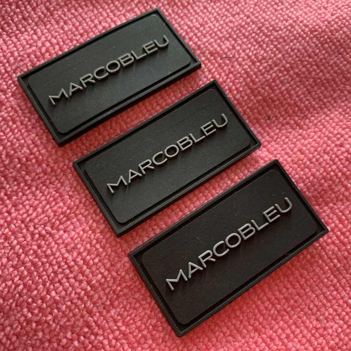 fashion design 3D convex brand PVC rubber label,Custom sew on embossed ...