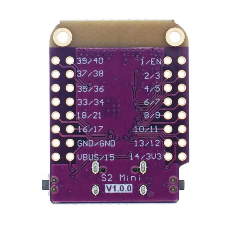 ESP32 S2 Mini V1.0.0 - LOLIN WIFI Board Based ESP32-S2FN4R2 ESP32-S2 ...