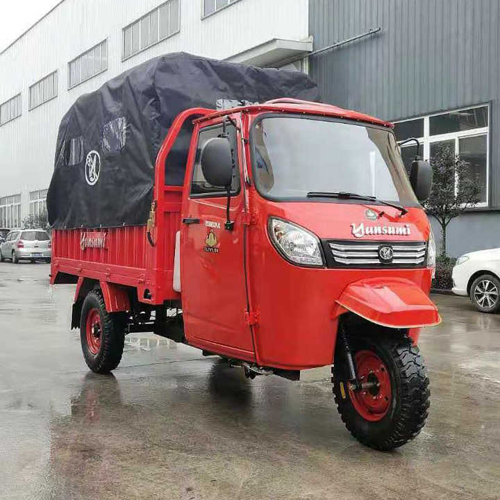 Three wheel closed cabin cargo tricycle motocarro moto cargo tricycle ...