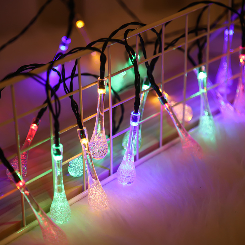 DM23054 Solar LED string light-crystal Water Drop-Taizhou Deco-Maker ...