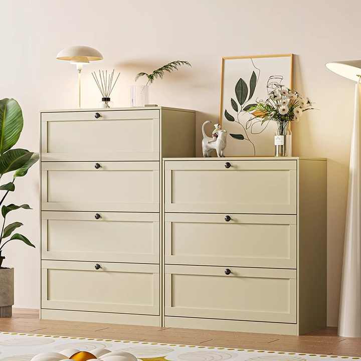Iron Art Simple Stylish Home Use Chest Drawers Integrated Storage ...