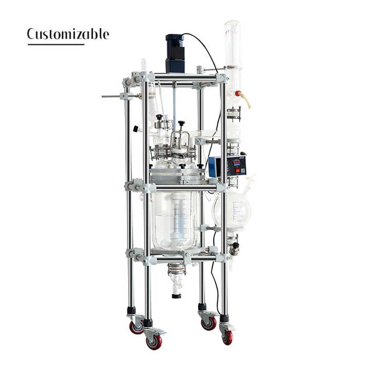 20L 50L Jacketed Bioreactor Laboratory Chemical Glass Reactor| Alibaba.com