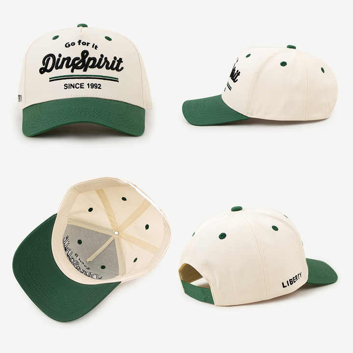 Custom Sports 5 Panel Hat - Snapback Cotton with 3D Embroidery
