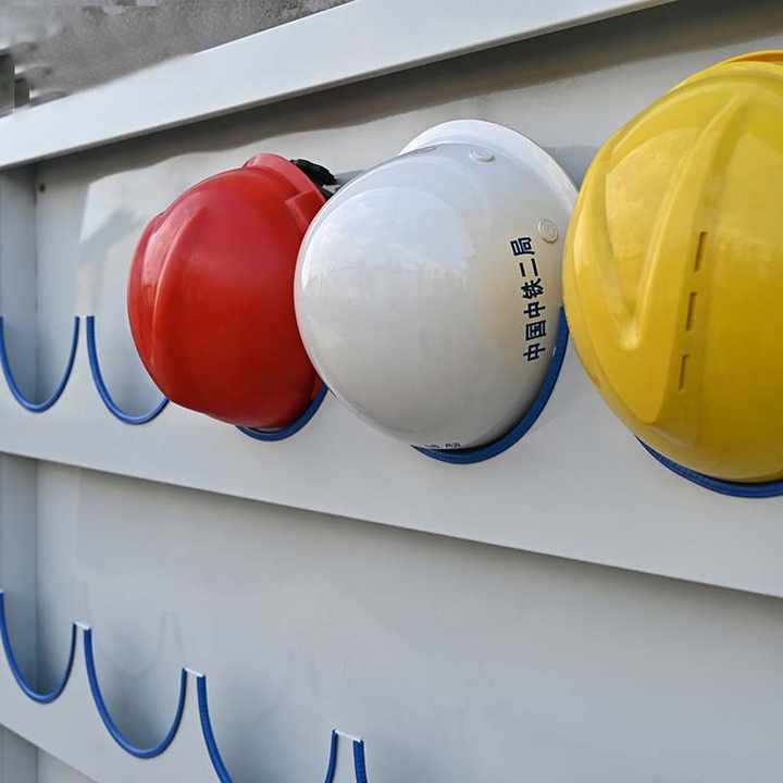 Durable Safety Helmet Rack - Ideal for Construction Sites